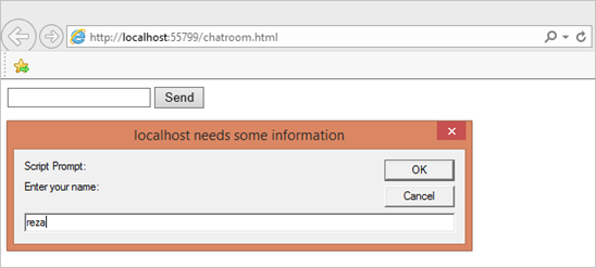ASP.NET SignalR : Persistent Connection Example Part 2 – M Reza Faisal