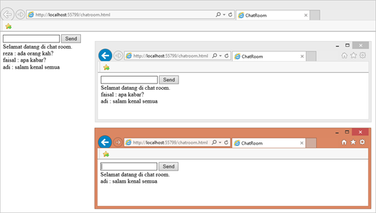 ASP.NET SignalR : Persistent Connection Example Part 2 – M Reza Faisal